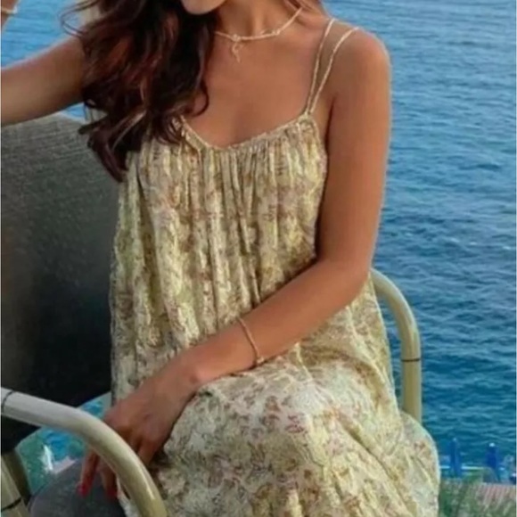 Dresses | Zara Printed Metallic Thread Dress | Poshmark